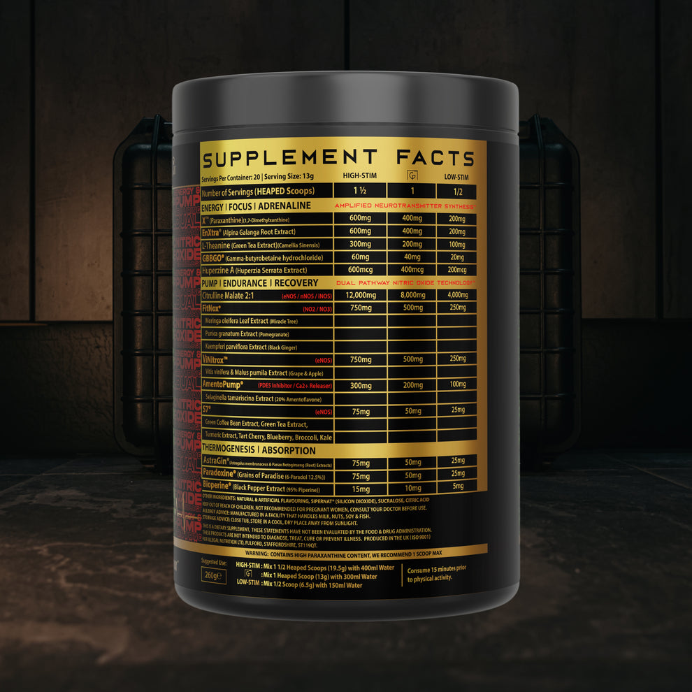 Premium Pre-Workout V2 X™ (Stim + Pump) – Illegal Nutrition